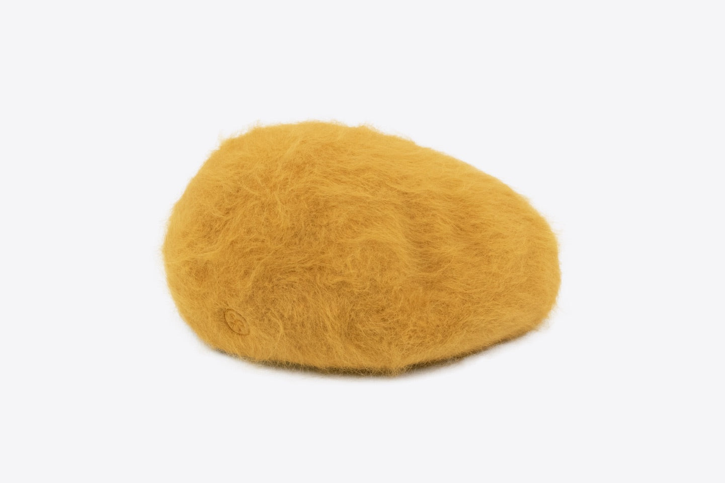 Angora Beret - MUSTARD YELLOW – Beret is flamingo